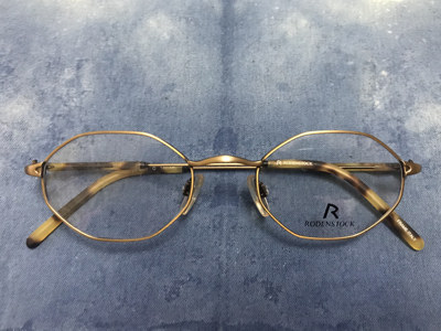 罗敦司得复古六棱精致金属眼镜架