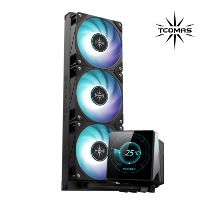 TCOMAS钛钽LG600 360白色一体式CPU水冷散热器 3.95英寸IPS屏幕