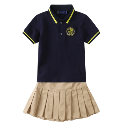 英伦学院风夏装短袖运动班服