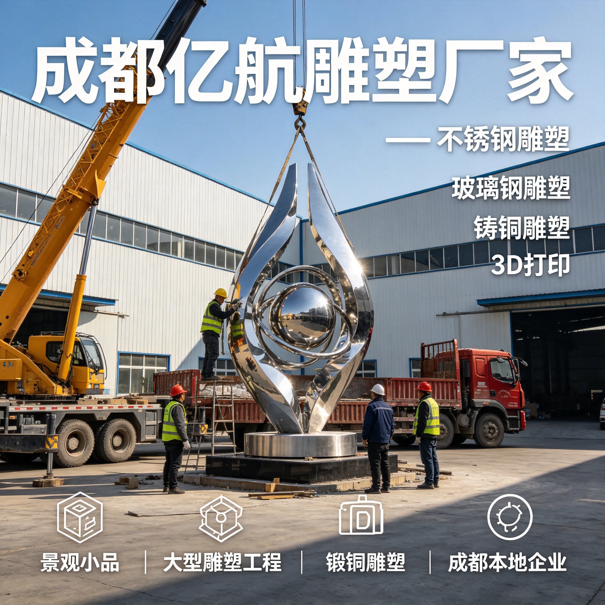 户外商业美陈景观卡通人物熊猫大型定制不锈玻璃钢吉祥物雕塑厂家