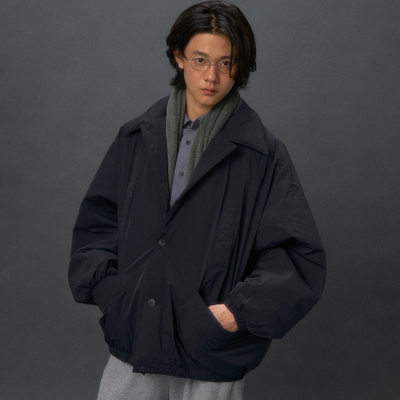 化学制品 棉被一样的大廓形棉夹克J3_NVY_OLV_QUILTEDJACKET