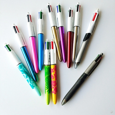 BIC多功能闪光四色圆珠笔按动