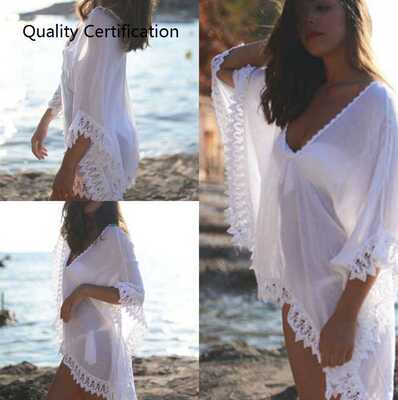 Cover Up Lace Hollow Crochet Swim Suit Swimwear Beach Dress