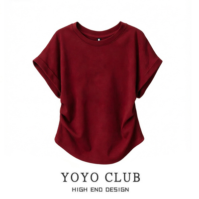 圆领T恤大码女装宽松百搭短袖潮