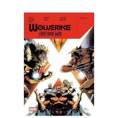 【现货】【Marvel】金刚狼剑齿虎战争全集Wolverine Sabretooth War Omnibus Leinil Yu Cover英文漫画图书精装进口原版书 Marvel