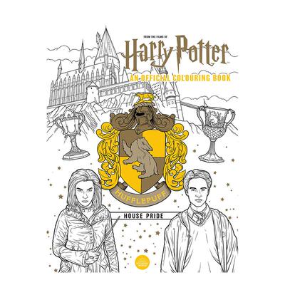 【预售】哈利波特赫奇帕奇之家的骄傲官方涂色本Harry Potter英文儿童趣味Various Contributors平装Batsford进口原版书978184994
