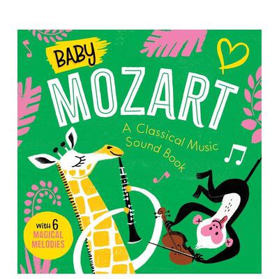【现货】宝贝的莫扎特经典音乐有声书Baby Mozart英文儿童趣味Little Genius Books精装Little Genius Books3-6岁进口原版书97819