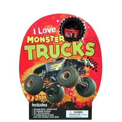 【现货】我喜欢怪兽卡车【I Love】Monster Trucks英文儿童趣味3-6岁精装Ian Graham进口原版书Silver Dolphin Books9781626862975