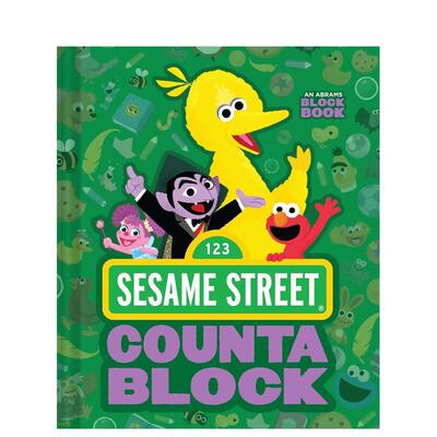 【现货】芝麻街计数书【Block】Sesame Street Countablock英文儿童绘本IP系列Peski Studio纸板书Abrams Appleseed3-6岁进口原版