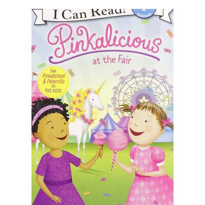 【现货】【粉红公主】在集市上Pinkalicious at the Fair英文儿童分阶阅读Kann  Victoria3-6岁Harpercollins进口原版书