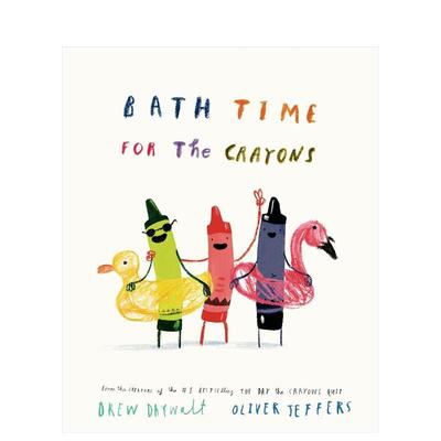 【预售】蜡笔们的洗澡时光【Oliver Jeffers】Bath Time for the Crayons英文儿童绘本插画师Oliver Jeffers精装Philomel Books97