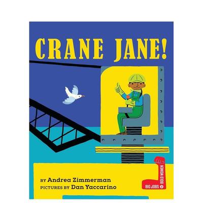 【预售】仙鹤简英文儿童绘本职业认知财商管理进口原版书精装Crane Jane!ZIMMERMAN  ANDREAHoliday House