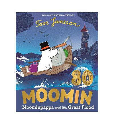 【现货】姆明爸爸和大洪水Moominpappa and the Great Flood英文儿童绘本IP系列Jansson平装Puffin Books 3-9岁进口原版书9780241