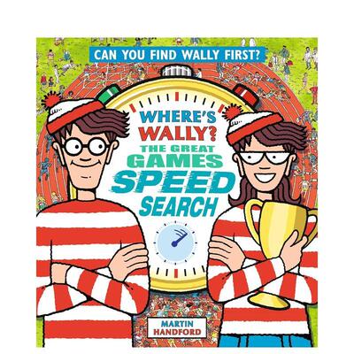 【现货】威利在哪里大赛极速搜索 视觉发现益智游戏Where's Wally? The Great Games Speed Search英文儿童趣味Martin Handford精