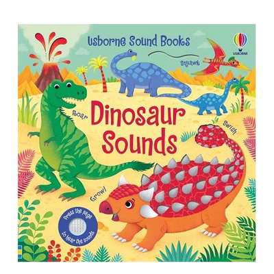 【预售】恐龙的声音英文儿童趣味进口原版外版书精装Dinosaur SoundsSam Taplin Usborne children’s books