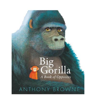 【现货】大猩猩对立面之书  绘本大师安东尼布朗Big Gorilla A Book of Opposites英文儿童语言概念启蒙3-6岁精装Anthony Browne进