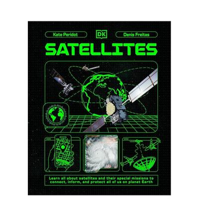 【现货】【科技探秘系列】卫星全知道【Adventures in Tech】Satellites英文儿童绘本知识百科Kate Peridot精装DK Children9-12岁