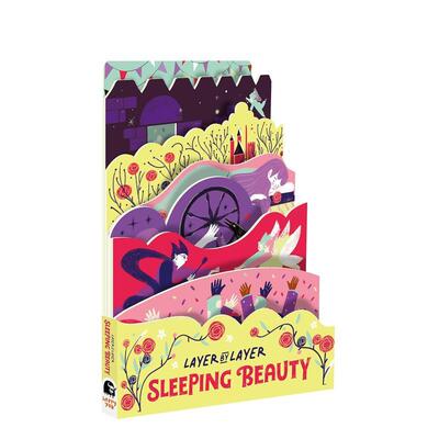 【现货】睡美人Sleeping Beauty英文儿童艺术启蒙Cynthia Alonso纸板书3-6岁Happy Yak进口原版书