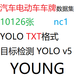 目标检测YOLO车牌汽车电动车牌检测10126张数据集YOLO txt格式nc1