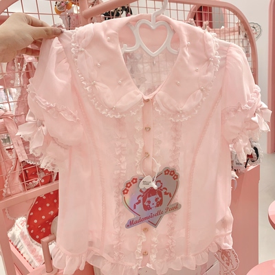 实体店现货·花与珍珠匣娃娃领珍珠洛丽塔限定内搭