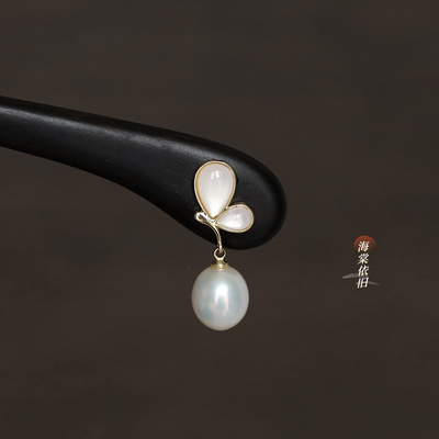 新中式蝴蝶发簪高级感
