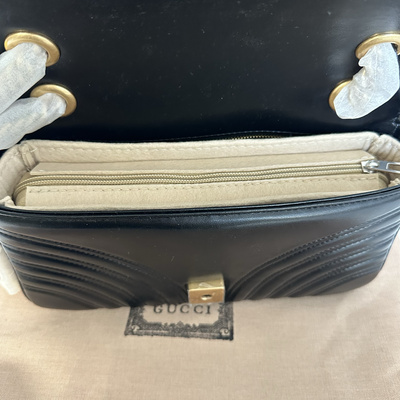 适用于gucci古驰马蒙内胆包marmont小号收纳mini22化妆包撑包中包