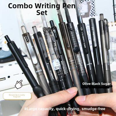 Kaba Bear Press Gel Pen Set Brush Question Pen Exam Special