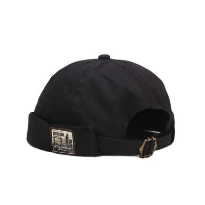 Vintage Docker Cap Brimless Hat Breathable Beanie Hats Cotto