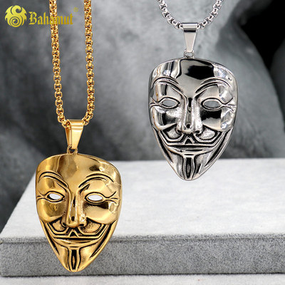 经典主题 V for Vendetta V字仇杀队面具吊坠项链 V字仇杀机 正义
