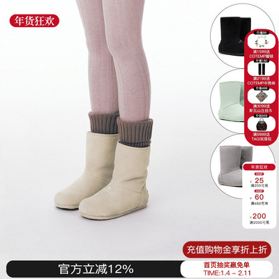 TRAPARWAVES加绒可翻折雪地靴