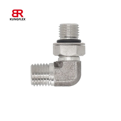 DIN24度锥公制螺纹90度弯转接头