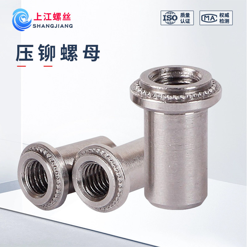 压铆螺母柱BS304不锈钢防水密封螺帽封闭型螺柱盲孔螺母M3-M6
