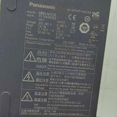 ！松下伺服驱动器MBDLN25SE，400W，200-议价