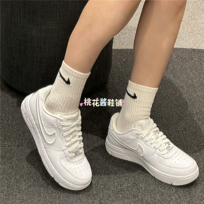 NIKE耐克女子AF1空军一号DANCE时尚黑白运动休闲鞋FJ7409-002-100