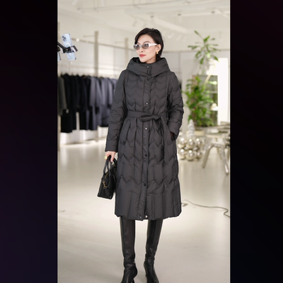 【希文优选】25年新款鹅绒服休闲百搭收腰9749YR323 充绒量154g起