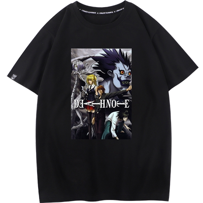 死亡笔记夏季短袖宽松t恤男