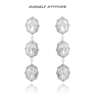 OURSELFATTITUDE经典闪亮女耳环