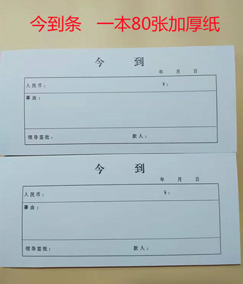 借据今收到凭证白条单据