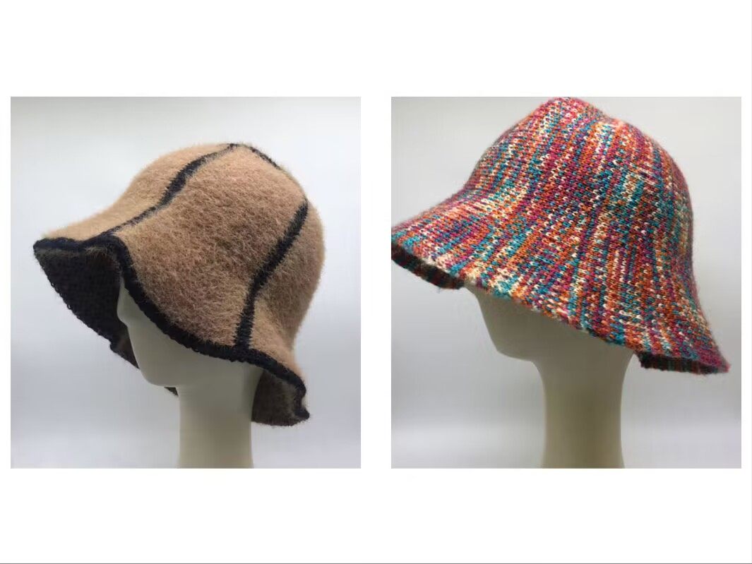 077显脸小成人仿貂绒马海毛春秋冬季时尚简约复古渔夫帽女休_虎窝淘