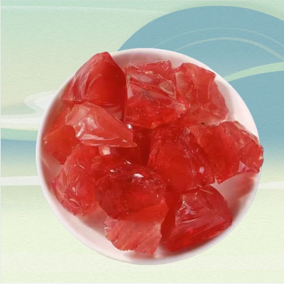 红色熔炼石水晶原石摆件