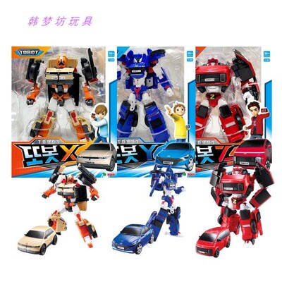 Tobot男童变形汽车人机器人
