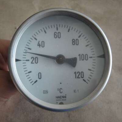 温度表 5 PCS HAENNi 0~120℃， dia 81mm， 插入长度：60mm，