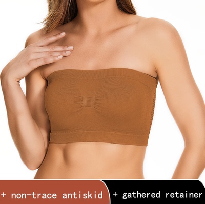 无胸垫裹胸大码抹胸内衣