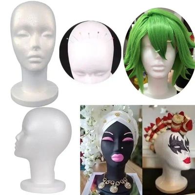 Women Mannequin Head Display Stand Female Mannequin Head Whi