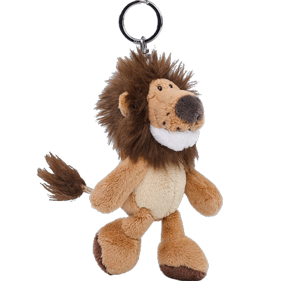 德国NICI狮子熊猫毛绒钥匙扣