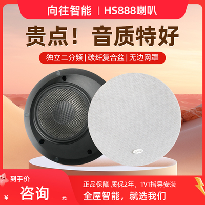 向往HS888重低音超薄吸顶音箱