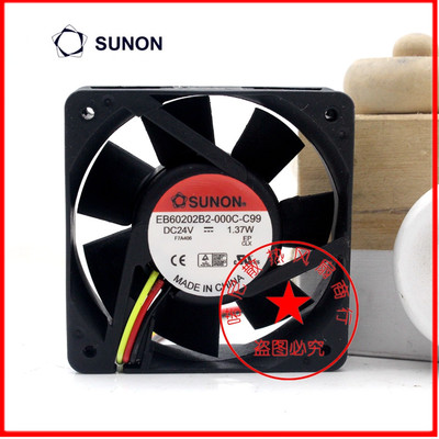 SUNON EB60202B2-000C-A99/C99 24V 1.37W 6020 6CM 变频器风扇