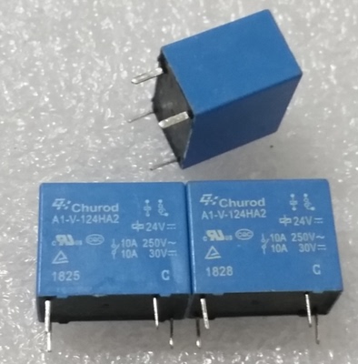 全新现货 A1-V-124HA2  Churod 继电器 10A 4脚 24V 24VDC