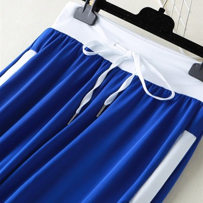 新选炅妍广场舞h运动裤夏装服装新款裤子夏季跳舞裤白色跳舞长裤