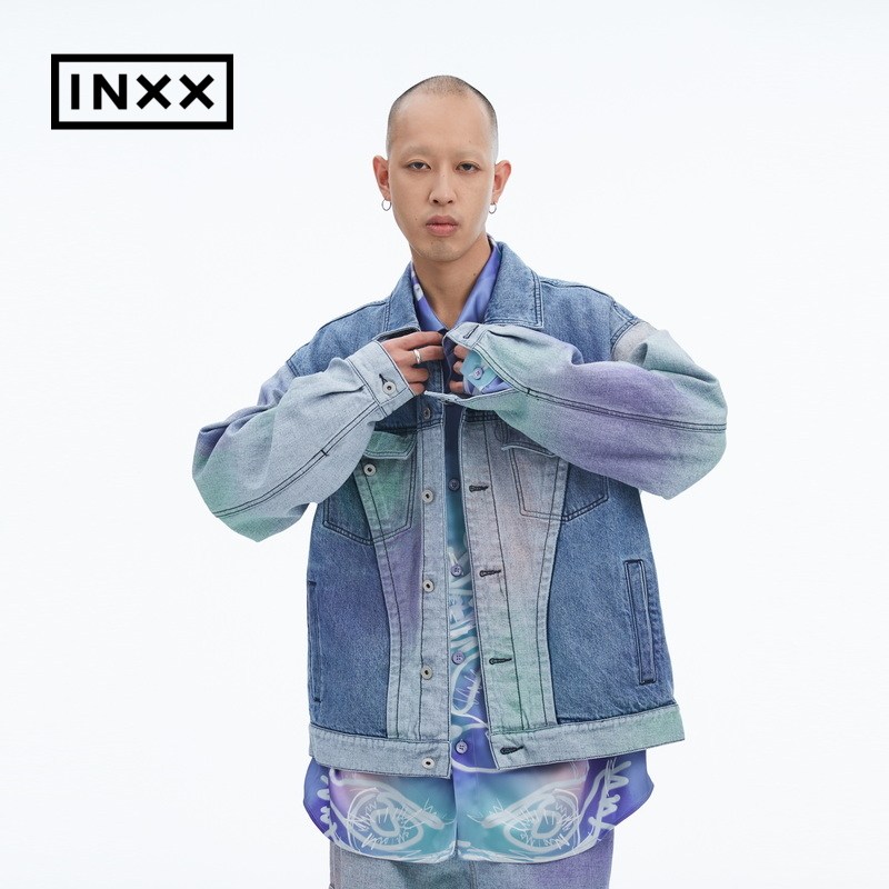 【INXX】RECYANCLE环形公寓系列23秋新潮宽松牛仔外套RKB3140716_虎窝淘